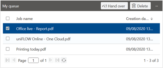 Secure Printing - uniFLOW Online