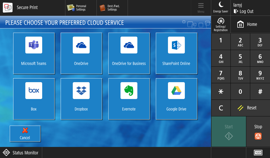 Document scanning - uniFLOW Online